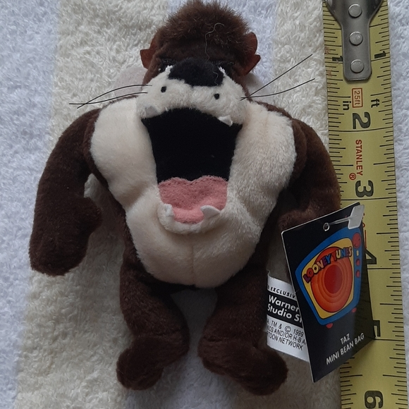Warner Bros. | Toys | Looney Tunes Taz Plush Mini Bean Bag | Poshmark